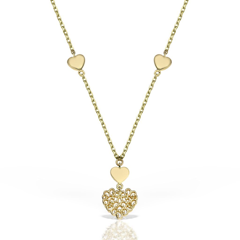 Colier Tennis Aur 14K NNN22 - Bianco Nero