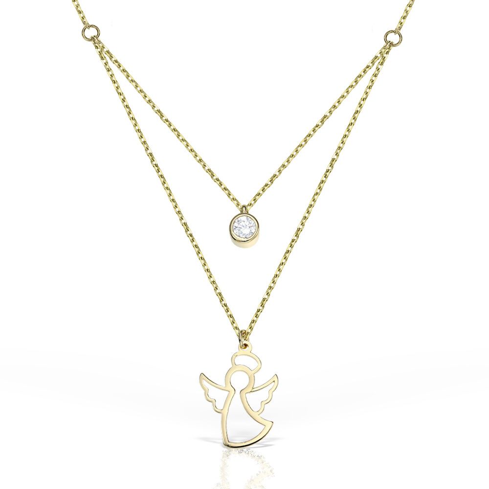 Colier Tennis Aur 14K NNN22 - Bianco Nero