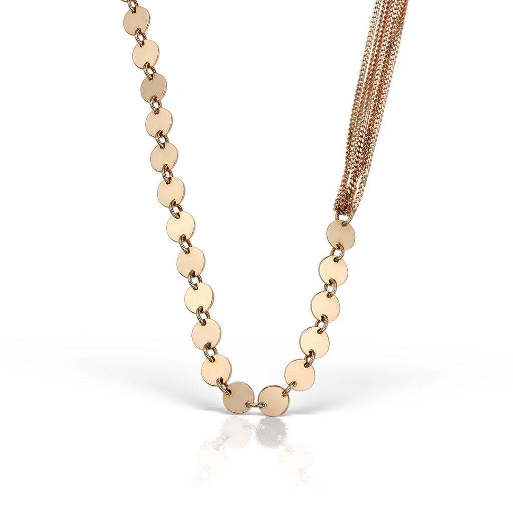 Colier Tennis Aur 14K NNN22 - Bianco Nero